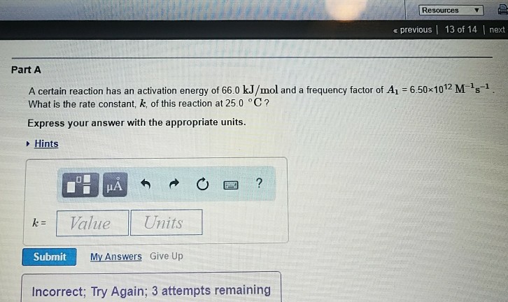 Solved Resources Previous 13 Of 14 Next Part A A Certain