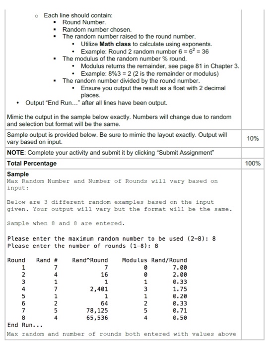 Solved Unit 5 Assignment Grading Information: This Program | Chegg.com