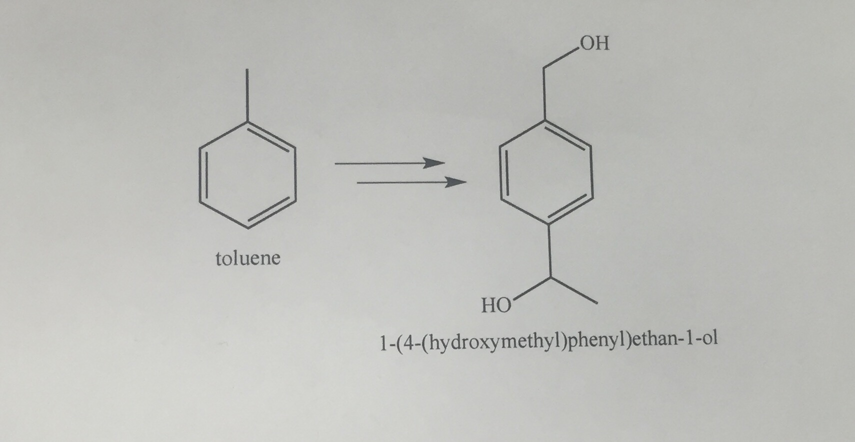 Solved Synthesis- starting with Toluene, propose an | Chegg.com