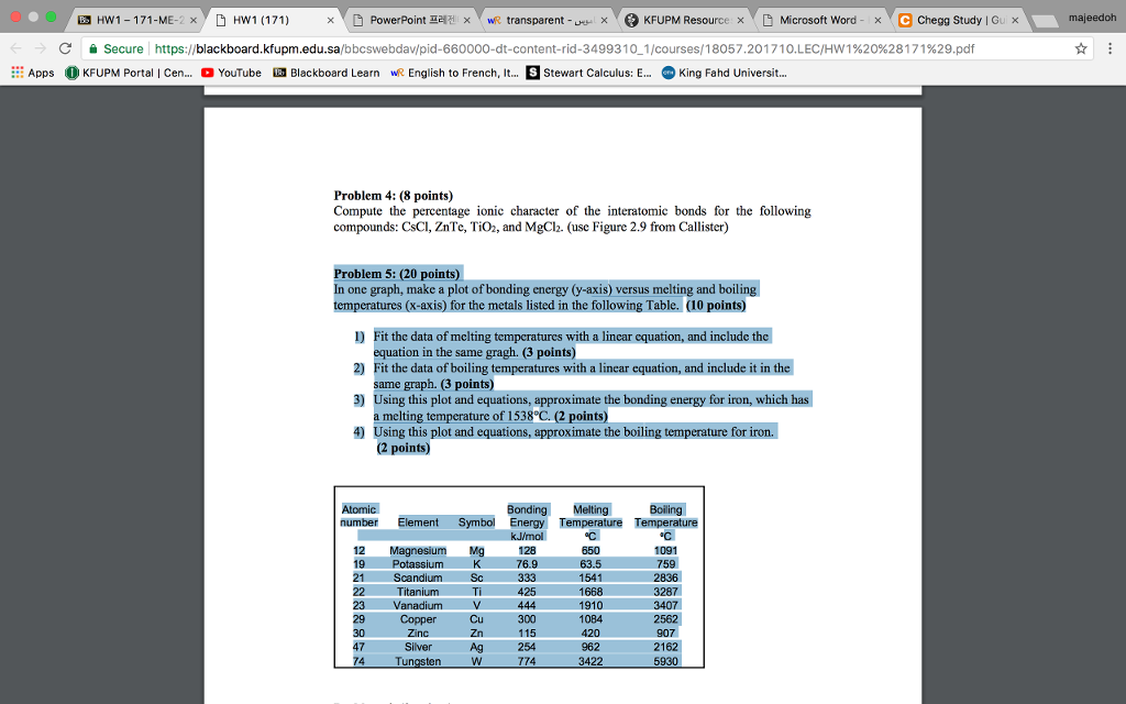 Solved HW1-1 71-ME-i x HW1 (171) PowerPoint 프레전 × wR | Chegg.com