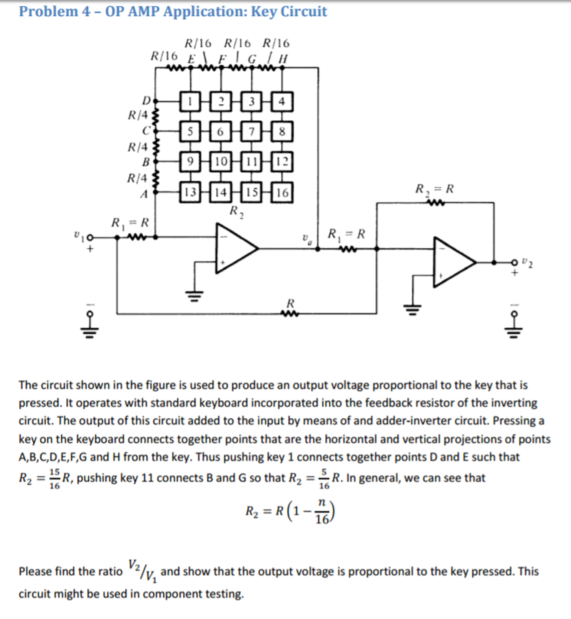 Solved The circuit shown in the figure is used to produce | Chegg.com