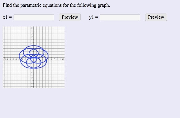 Find the parametric equations for the following graph | Chegg.com
