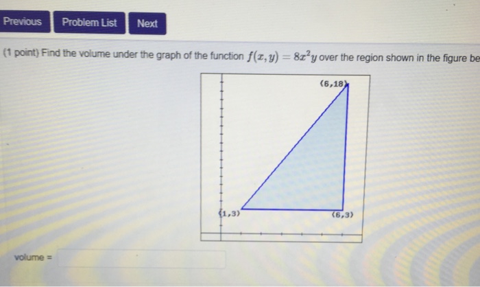 Solved Find the value under the graph of the function f(x, | Chegg.com
