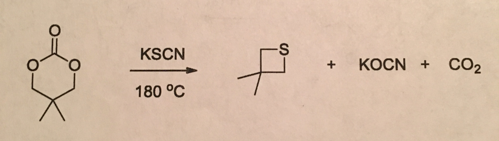 Solved KSCN o O KOCN CO2 180 oC | Chegg.com