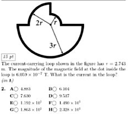 Solved The current-carrying loop shown in the figure has | Chegg.com