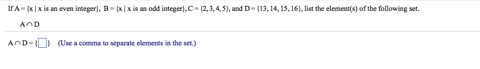 Solved If A= {x | x is an even integer}, B = {x | x is an | Chegg.com