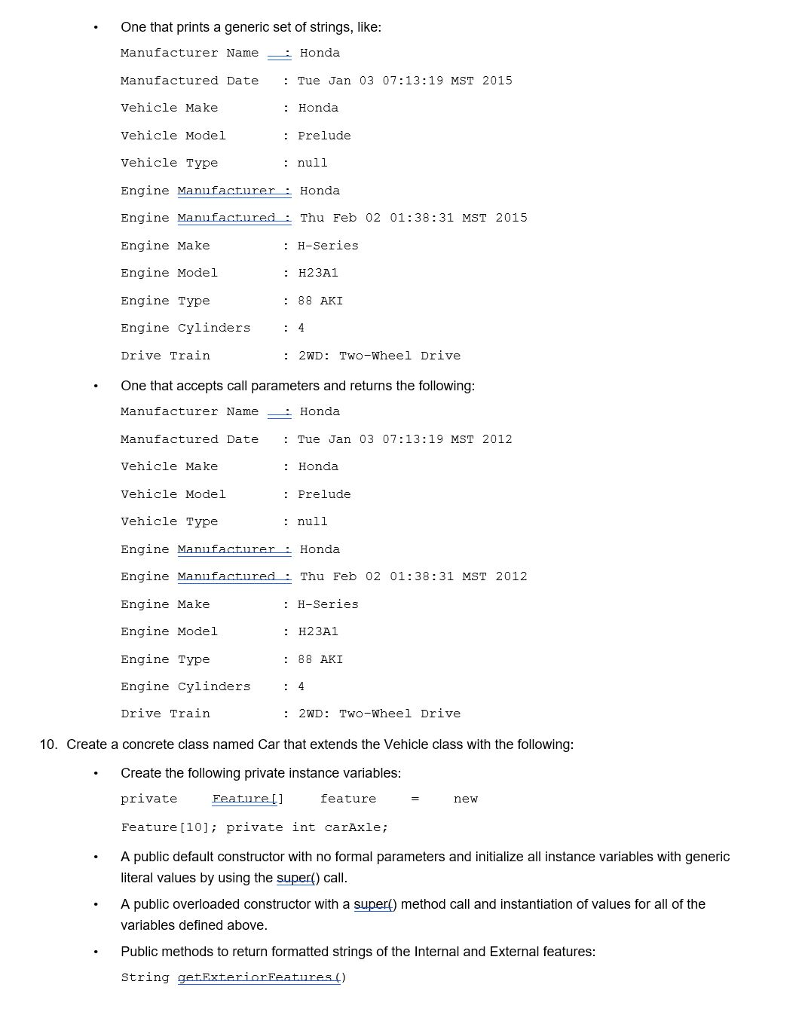 Solved Java Programming 2-1: Java Class Design Interfaces | Chegg.com