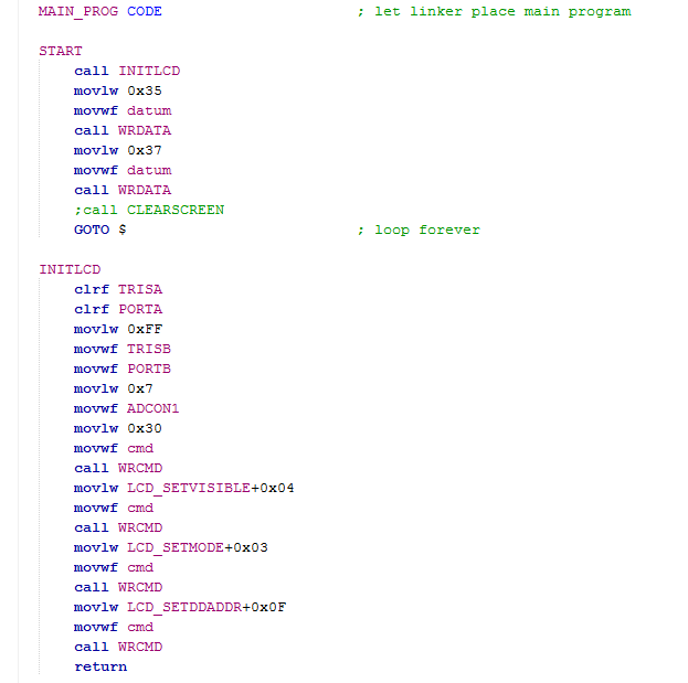Implement The Assembly Program For The PIC18F452 M... | Chegg.com