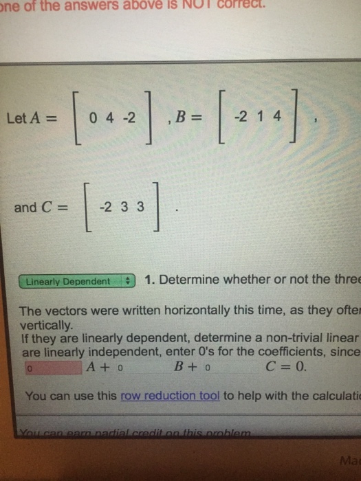 Solved Linear algebra Determine whether or not the degree | Chegg.com