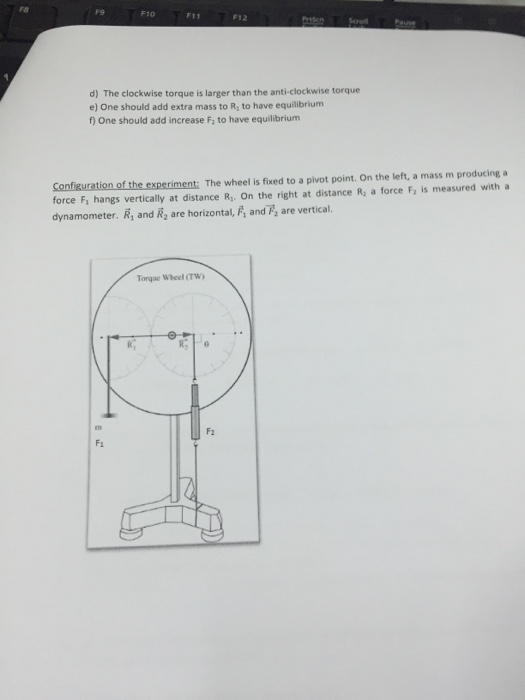 Solved The clockwise torque is larger than the | Chegg.com