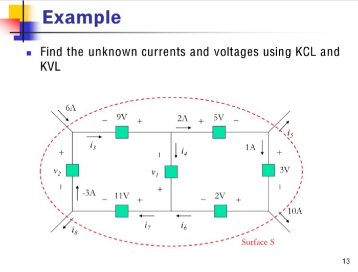 Solved Find the unknown currents and voltages using KCL and | Chegg.com