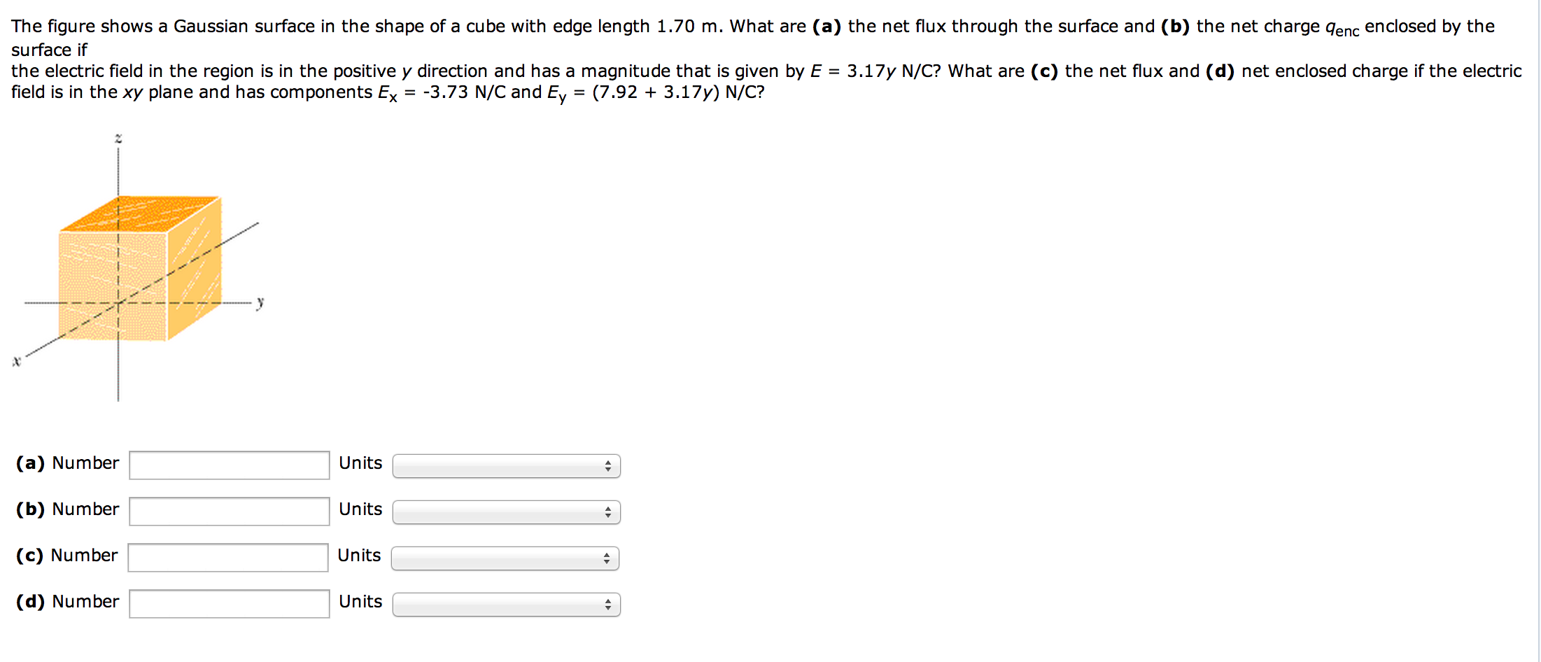 Solved The figure shows a Gaussian surface in the shape of a | Chegg.com
