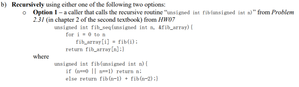 b) Recursively using either one of the following two | Chegg.com