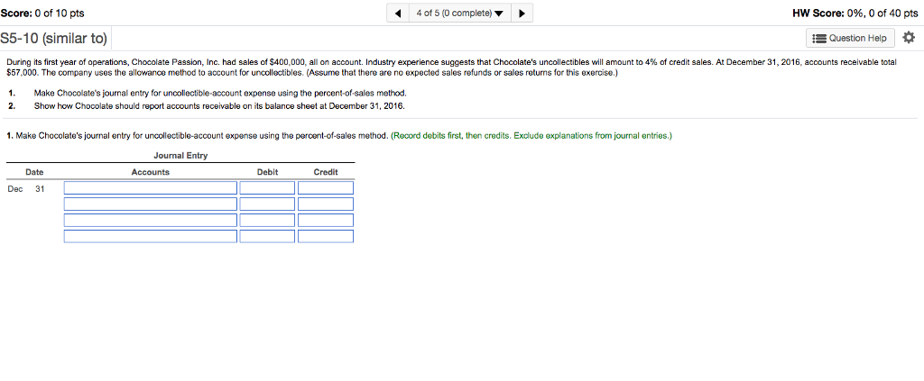 Solved Score: 0 of 10 pts 3 of 5 (0 complete) HW Score: 0%, | Chegg.com Solved Score: 0 of 10 pts 3 of 5 (0 complete) HW Score: 0%, | Chegg.com