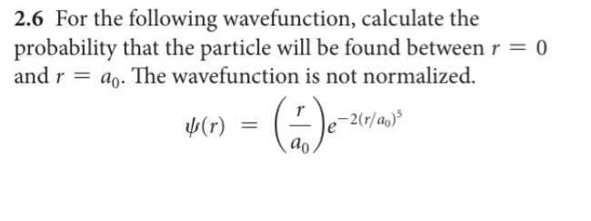 Solved For the following wave function, calculate the | Chegg.com