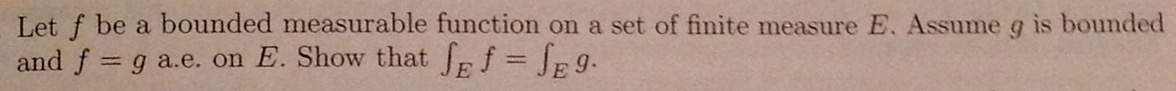 Solved Let f be a bounded measurable function on a set of | Chegg.com