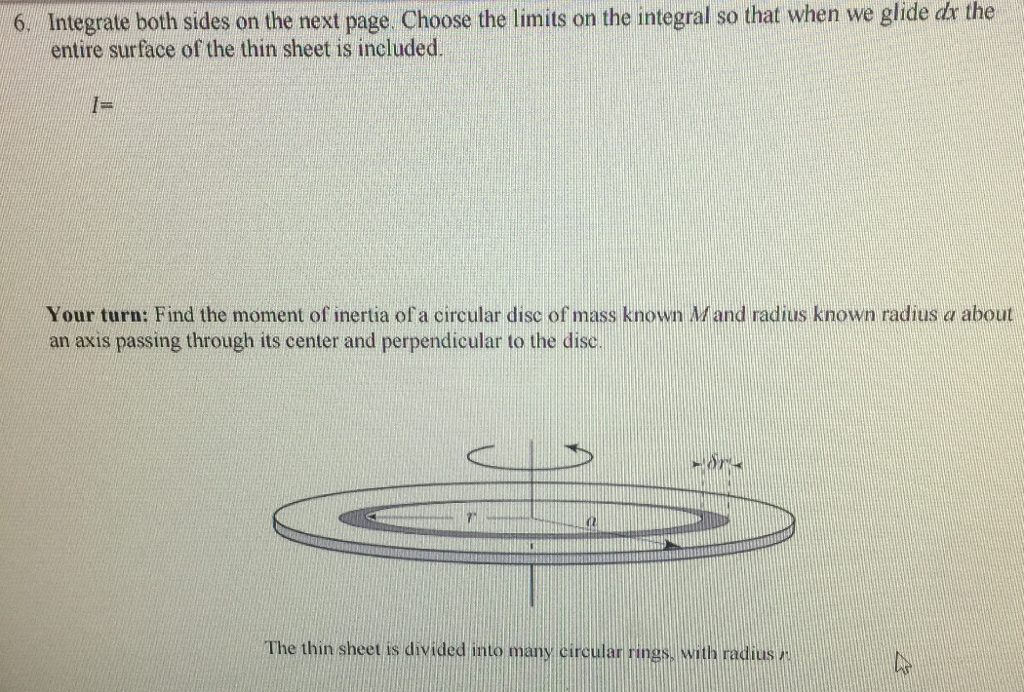 Solved Guided exercise: Calculate the moment of inertia | Chegg.com