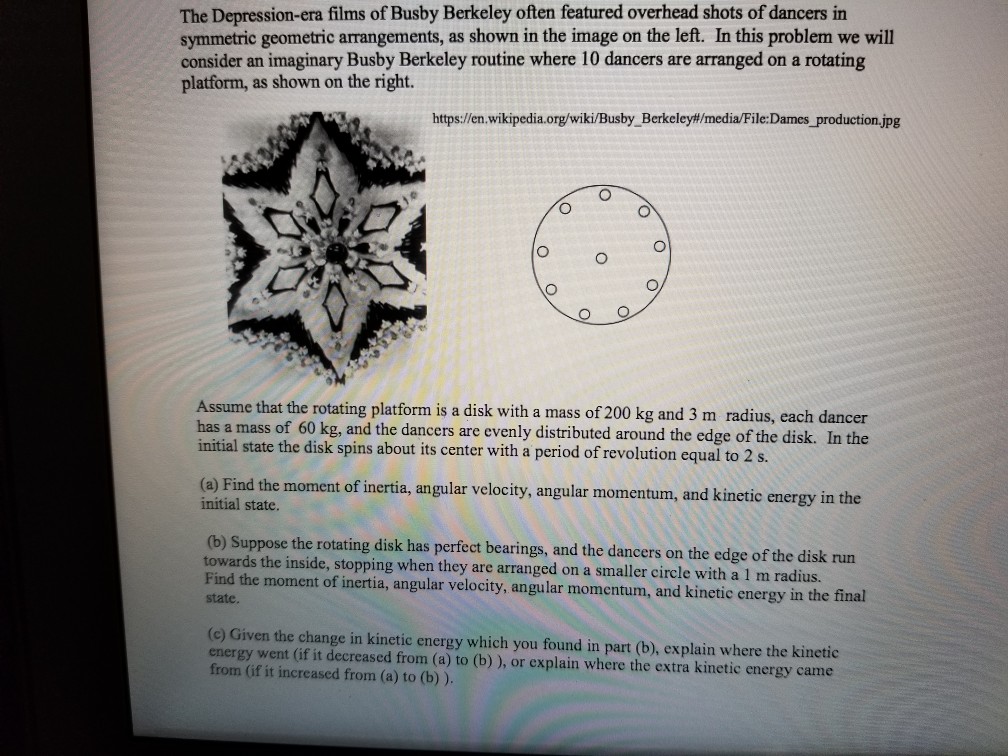 Solved The Depression-era films of Busby Berkeley often | Chegg.com