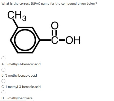 Solved What is the correct IUPAC name for the compound given | Chegg.com