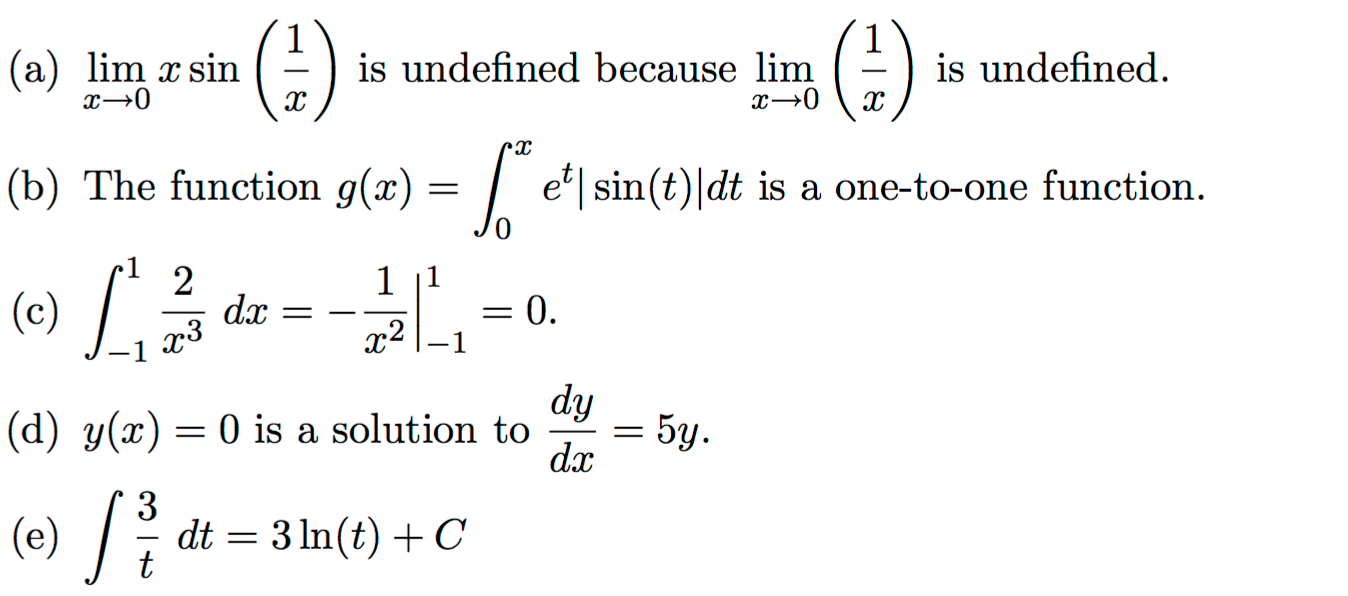 Solved lim x right arrow xsin(1/x) is undefined because lim | Chegg.com
