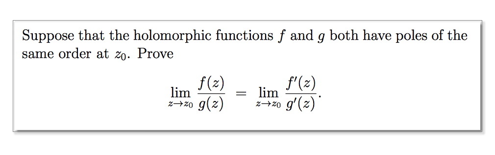 Solved Suppose that the holomorphic functions f and g both | Chegg.com