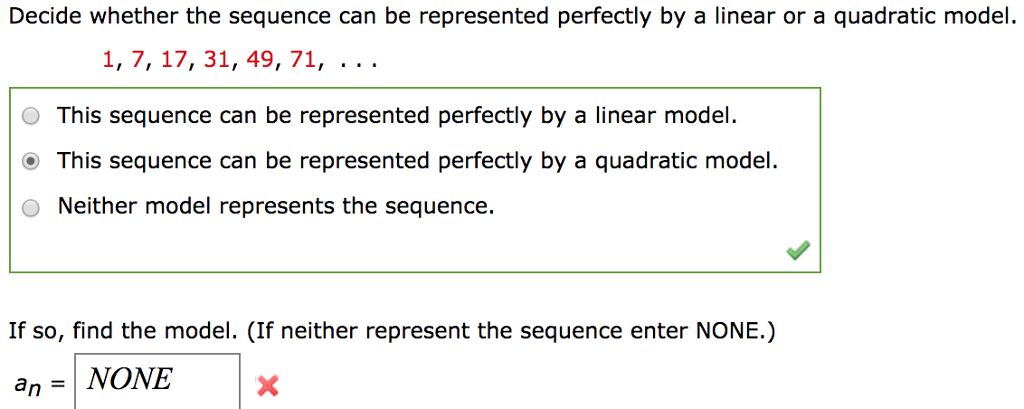 Solved Decide whether the sequence can be represented | Chegg.com
