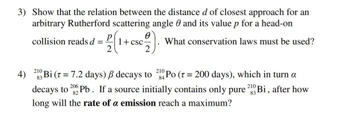 Solved 3) Show that the relation between the distance d of | Chegg.com