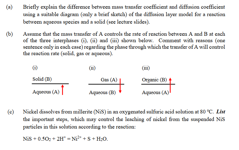 Solved (a) Briefly explain the difference between mass | Chegg.com