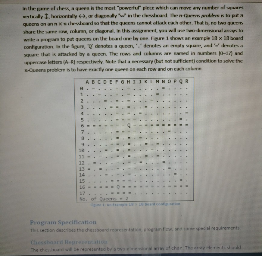 Solved In the game of chess, a queen is the most "powerful" | Chegg.com