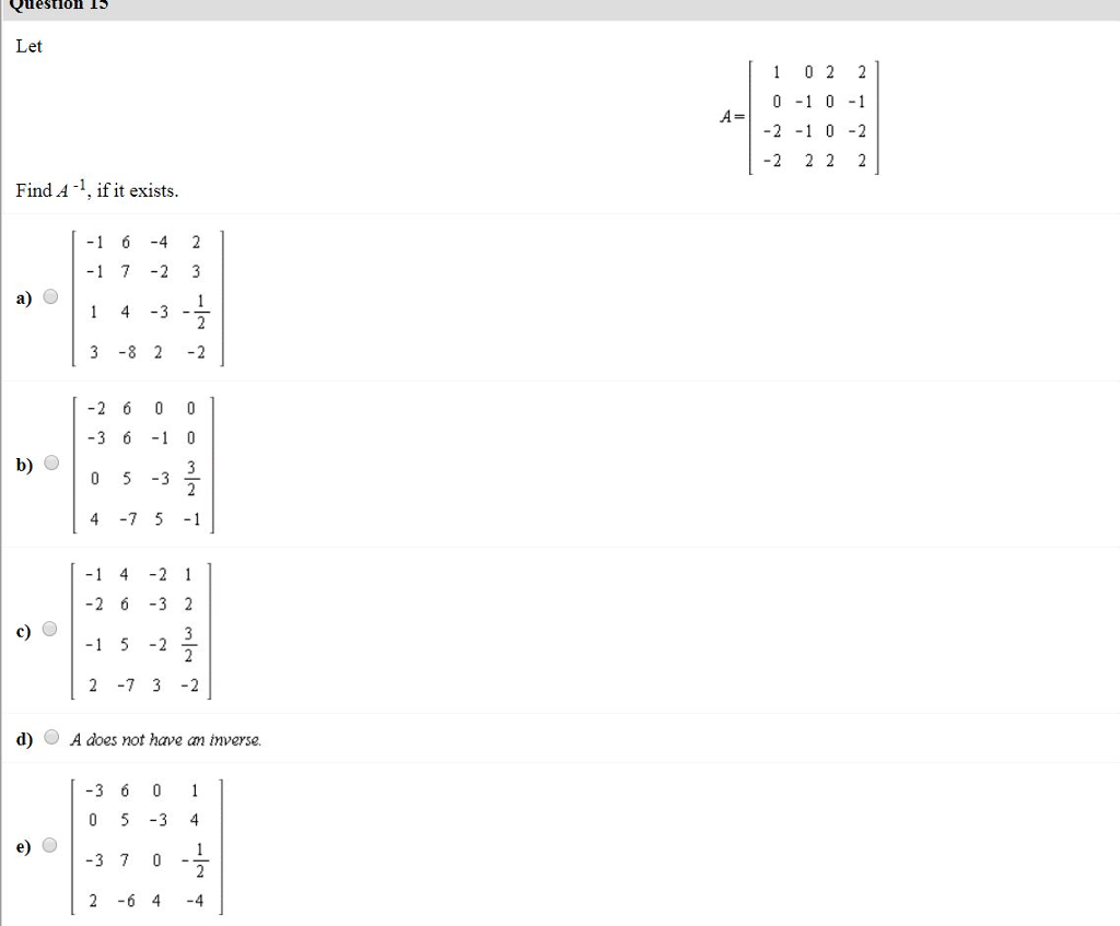 Solved uestion I5 Let 1 0 2 2 0 1 0-1 -2 1 02 -2 22 2 Find | Chegg.com Solved uestion I5 Let 1 0 2 2 0 1 0-1 -2 1 02 -2 22 2 Find | Chegg.com
