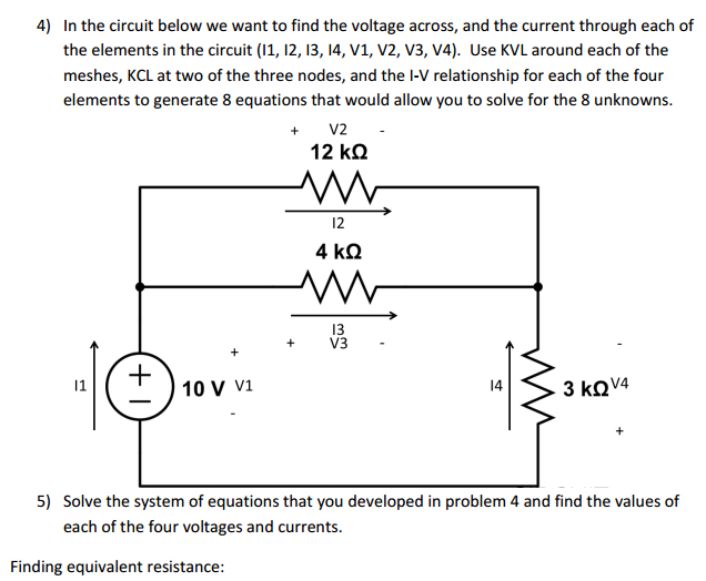 Solved In the circuit below we want to find the voltage | Chegg.com