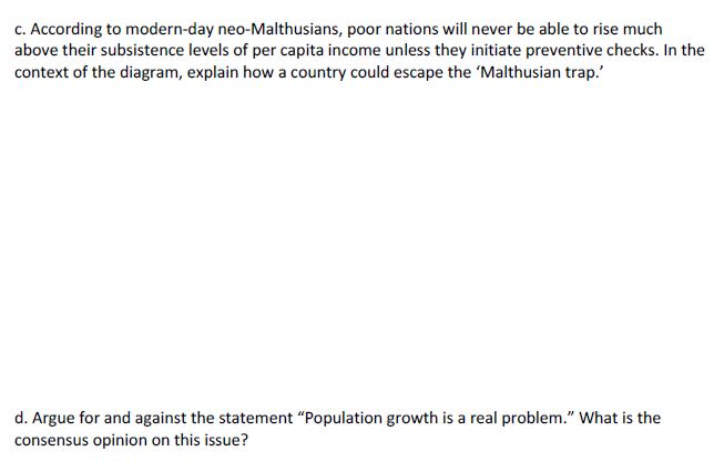 Solved 10.a. Thomas Malthus introduced a theory of the | Chegg.com