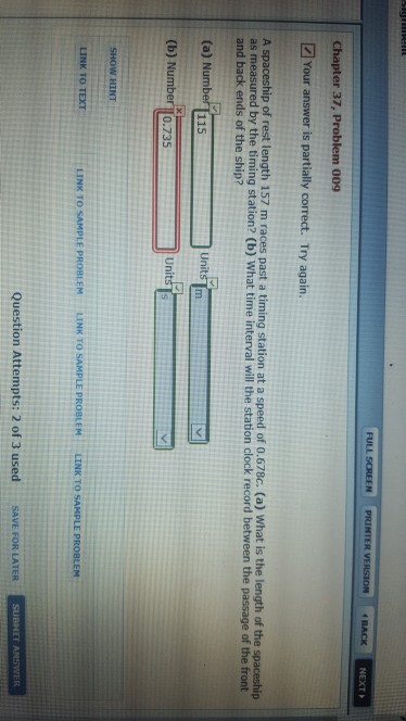Solved Your answer is partially correct. Try again. A | Chegg.com