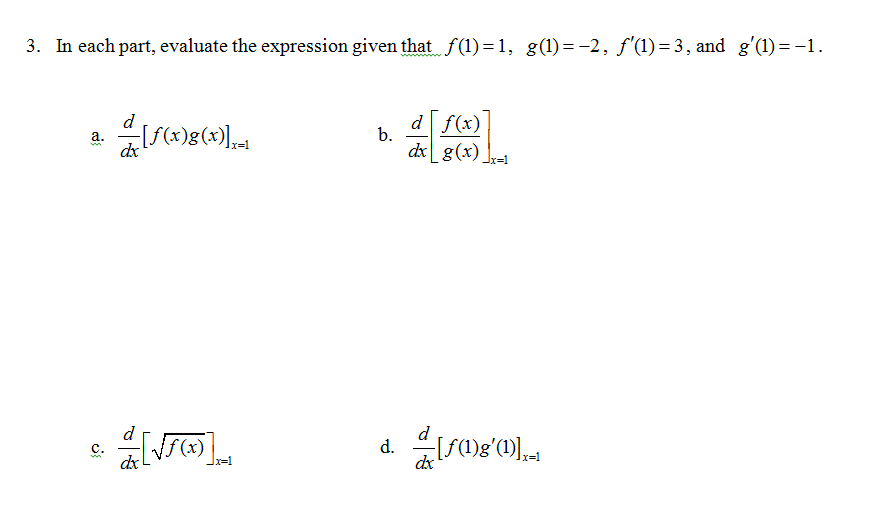Solved In each part , evaluate the expression given that | Chegg.com