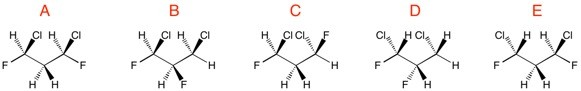 Solved Identify all identical compounds. 1. A and B, A | Chegg.com