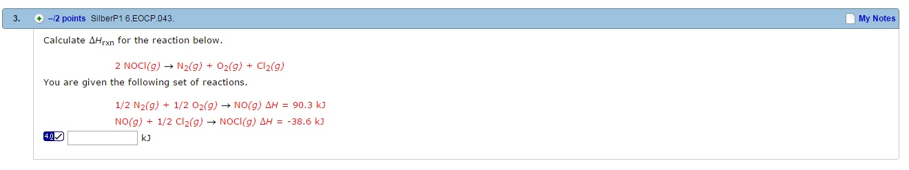 Solved Calculate Hrxn for the reaction below. You are given | Chegg.com