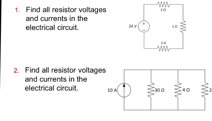 Solved 3. Label and find all resistor voltages and currents | Chegg.com