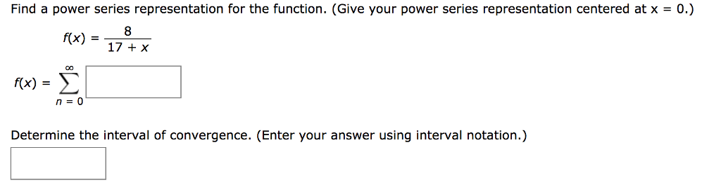 Solved Find a power series representation for the function. | Chegg.com