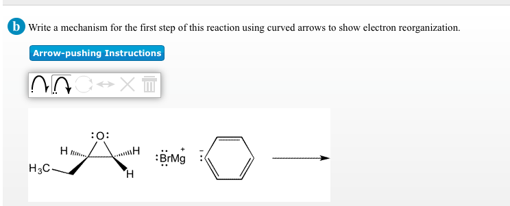 Solved Write a mechanism for the first step of this reaction | Chegg.com