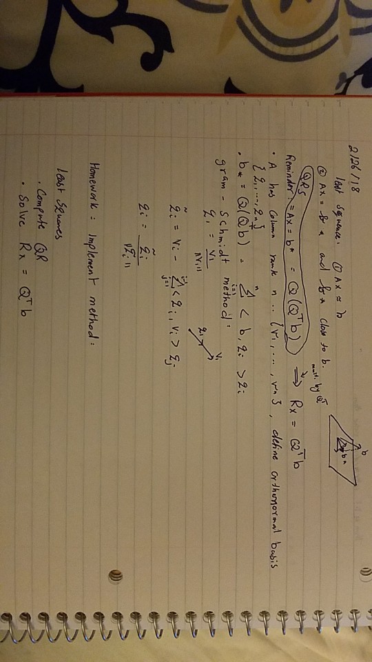 Solved Implement The Qr Algorithm And Include A Function 9875