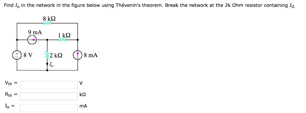Solved Find Io in the network in the figure below using | Chegg.com