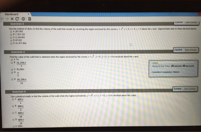 Solved Use the method of disks to find the volume of the | Chegg.com
