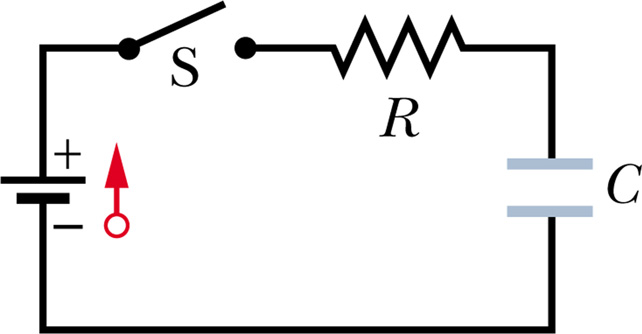 Solved The figure below shows a simple RC circuit consisting | Chegg.com