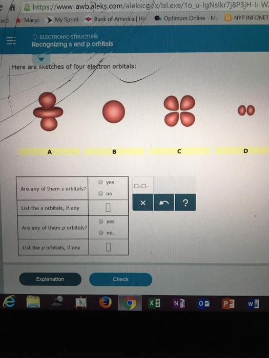 Solved Here are sketches of four electron orbitals: | Chegg.com