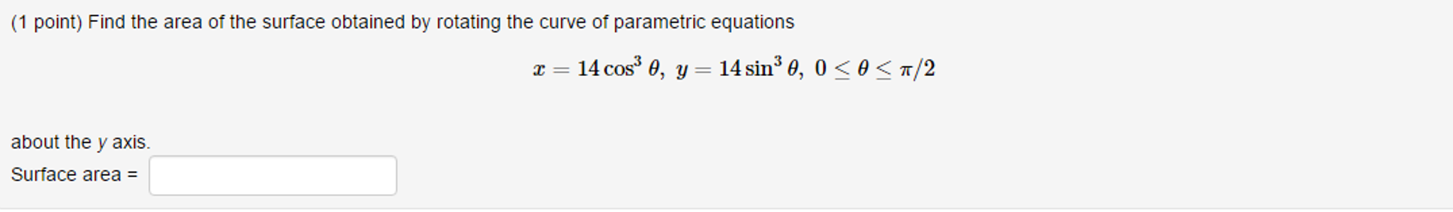 Solved Find the area of the surface obtained by rotating the | Chegg.com