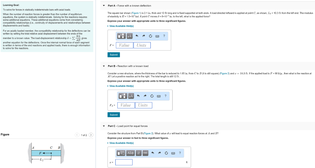 Solved Learning Goal: To soho for torces in staticaly | Chegg.com