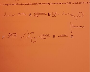 Solved Complete the following reaction scheme by providing | Chegg.com