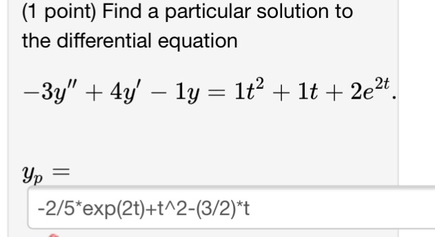Solved: Find A Particular Solution To The Differential Equ... | Chegg.com