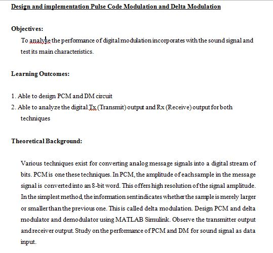 Solved Design And Implementation Pulse Code Modulation And
