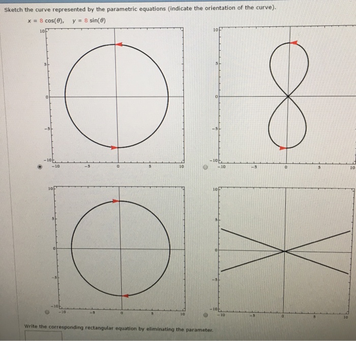 Solved Sketch The Curve Represented By The Parametric